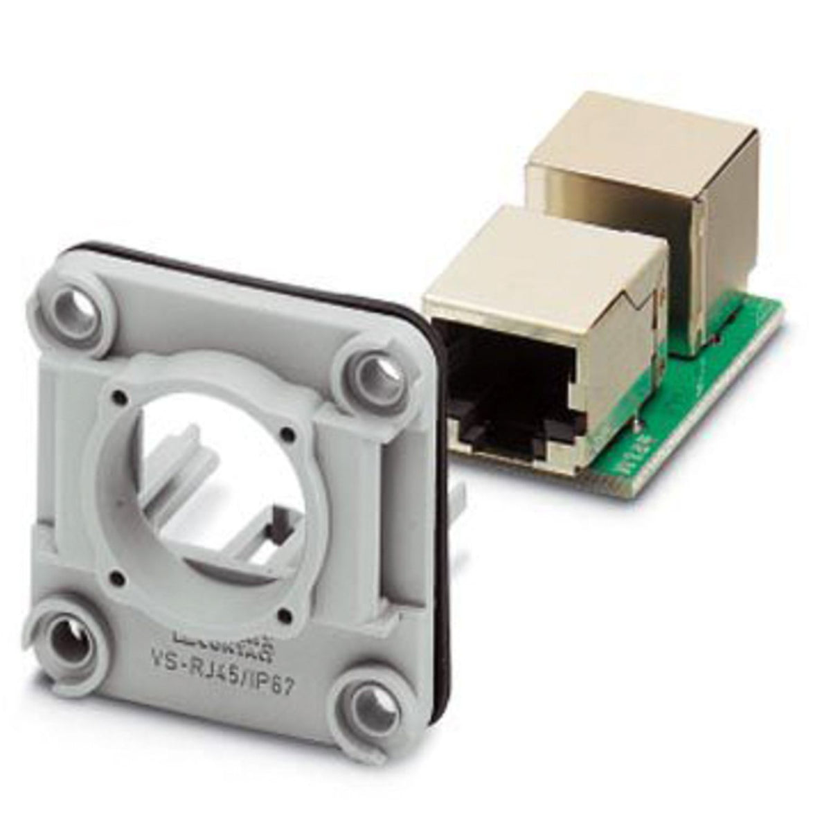 1652910 | Phoenix Contact | RJ45 Panel Mounting Frame, IP67, with the ...