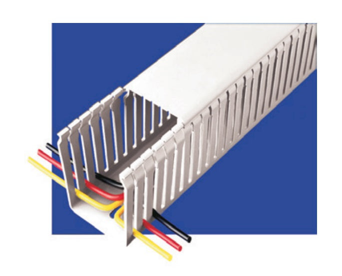 B50X75T/W | Altech | Wire Duct Thin Slot with Lid, 48 W x 73 Hmm, 6-1/2 ...