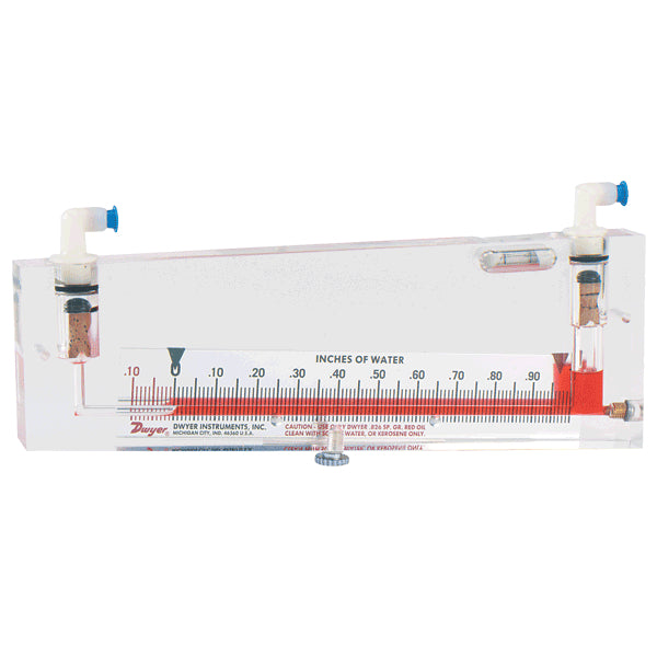 452-AF | Dwyer | Inclined Manometer Air Filter Gage, 0-2 Inch w.c, 8 ...