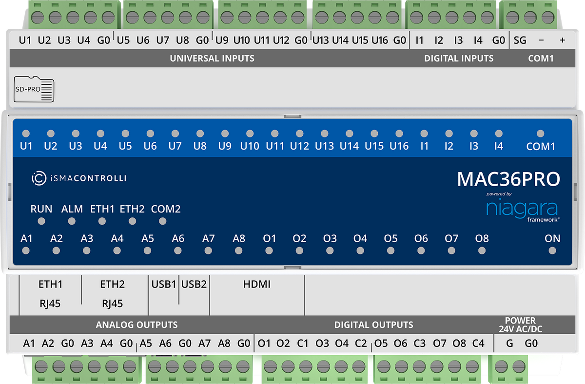 ISMA-B-MAC36PRO | iSMA Controlli | MAC36PRO Next-gen Hybrid IoT ...