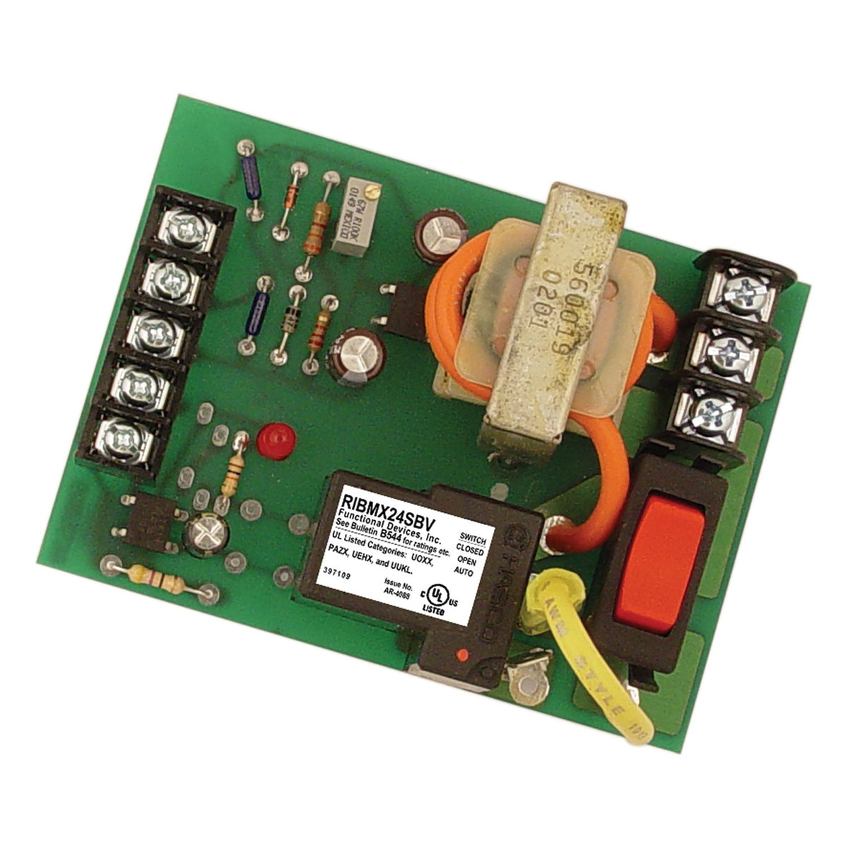 RIBMX24SBV | Functional Devices | RIBMX24 Series Panel Relay, 4 Inch ...
